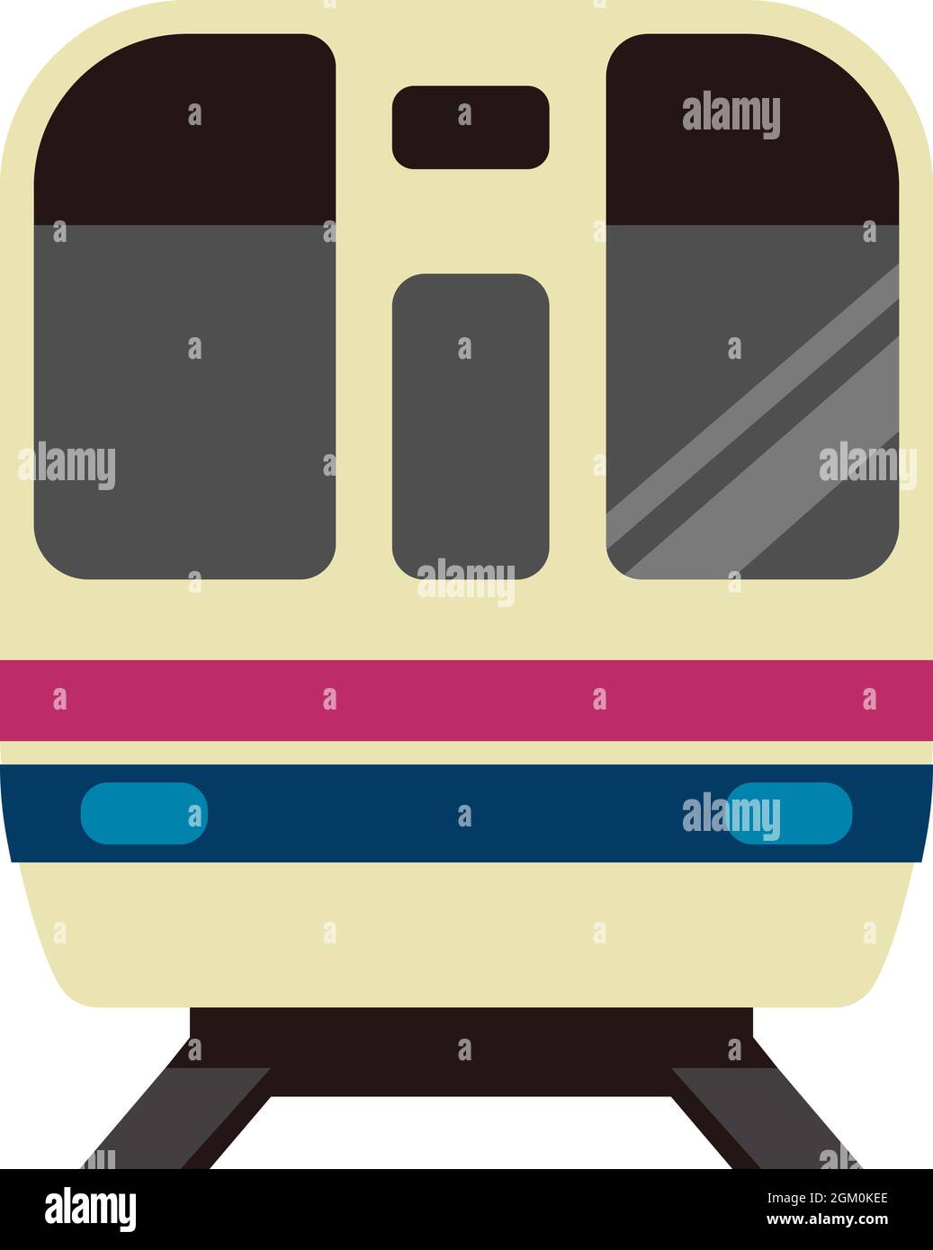 Train icon (front view) vector illustration Stock Vector Image & Art ...