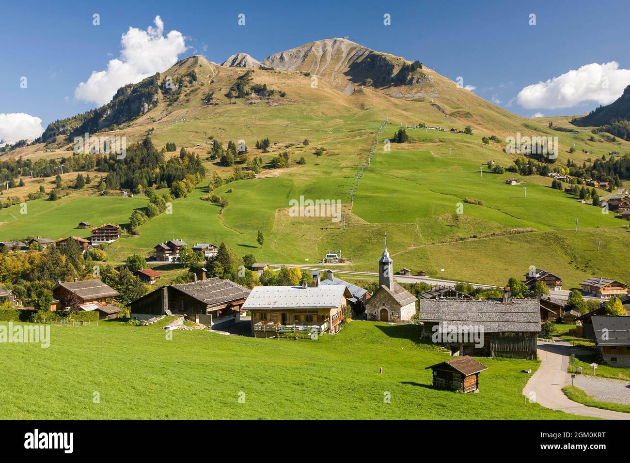 FRANCE HAUTE-SAVOIE (74) LE GRAND-BORNAND, VILLAGE OF CHINAILLON AND ...