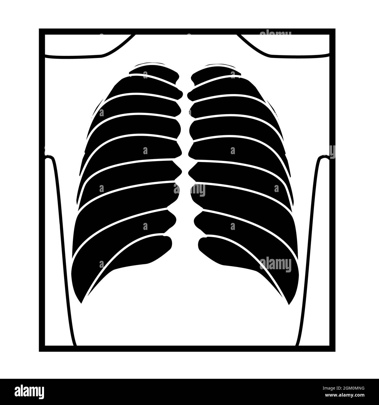 X-Ray icon on white background. radiologist x-ray sign. checkup symbol ...