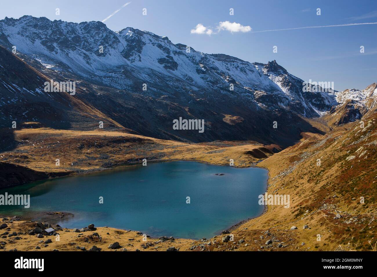 FRANCE HAUTE-SAVOIE (74) LES CONTAMINES-MONTJOIE, THE JOVET LAKE AND ...