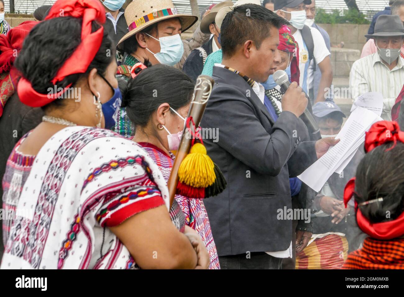 Non Exclusive: Hundreds of indigenous leaders of all ethnic groups in ...