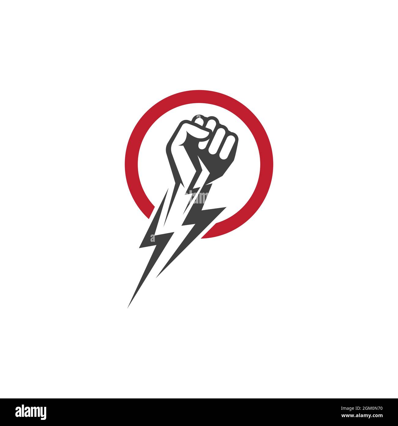 Hand strong template vector hi-res stock photography and images - Alamy