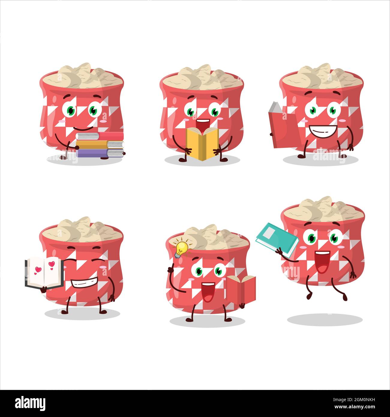 A picture of dried ginger cartoon character concept reading an amusing ...