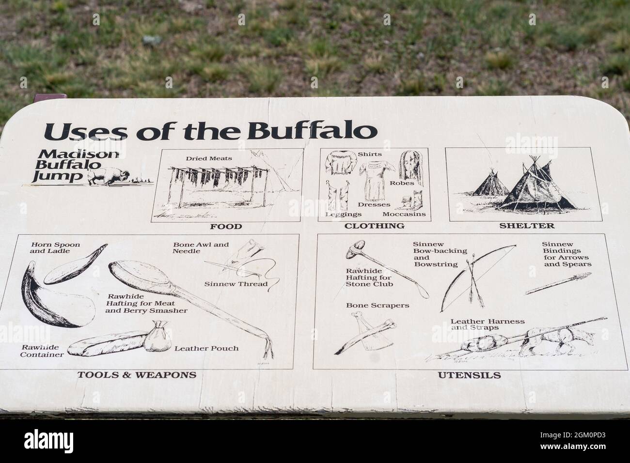 Madison Buffalo Jump SP , MT, USA - July 2, 2020: The Buffalo Jump ...