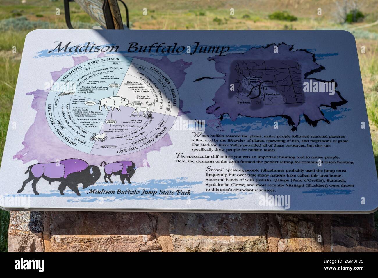 Madison buffalo jump sp hi-res stock photography and images - Alamy