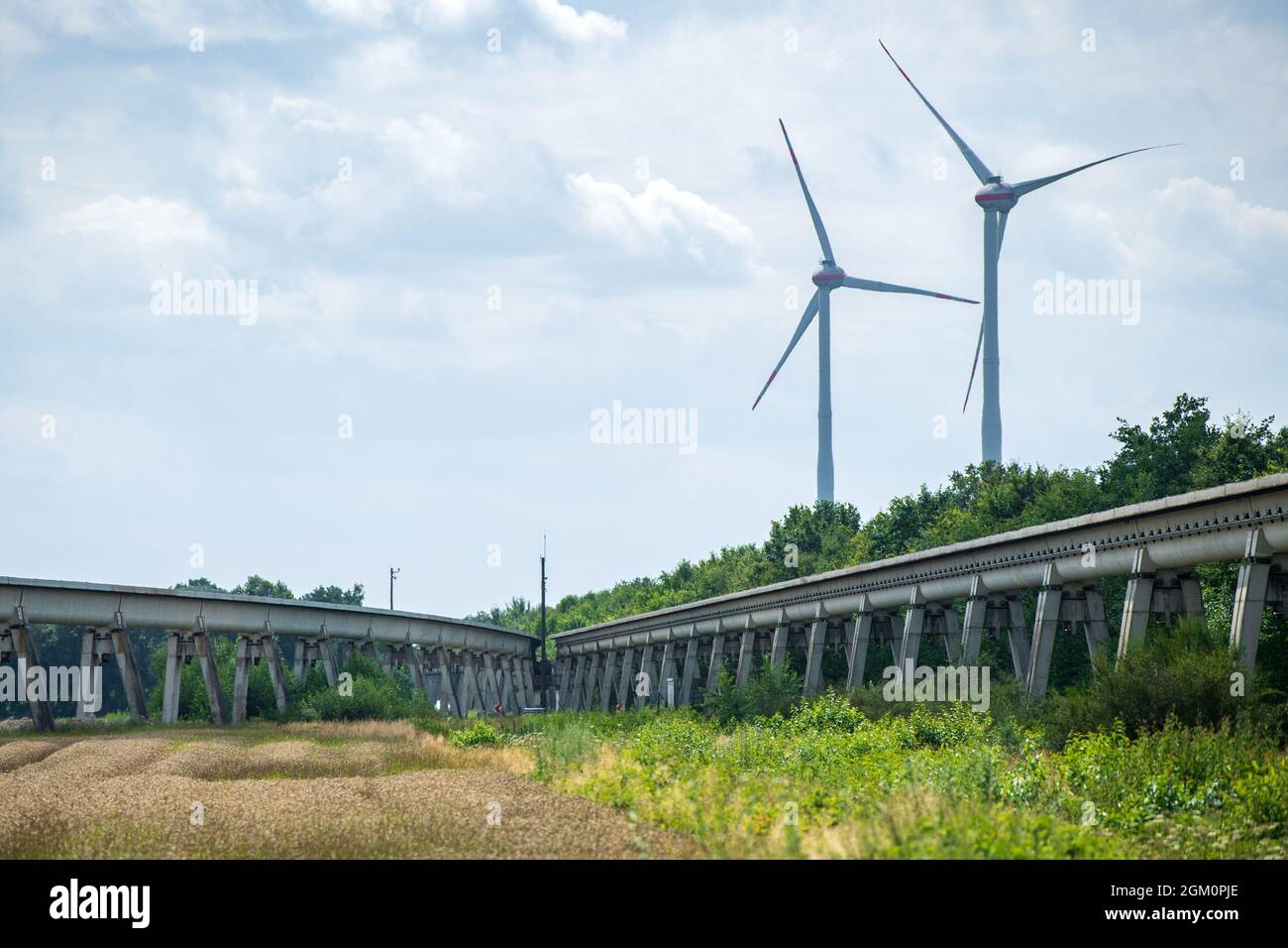 Lathen, Germany. 30th July, 2021. The decommissioned Transrapid test ...