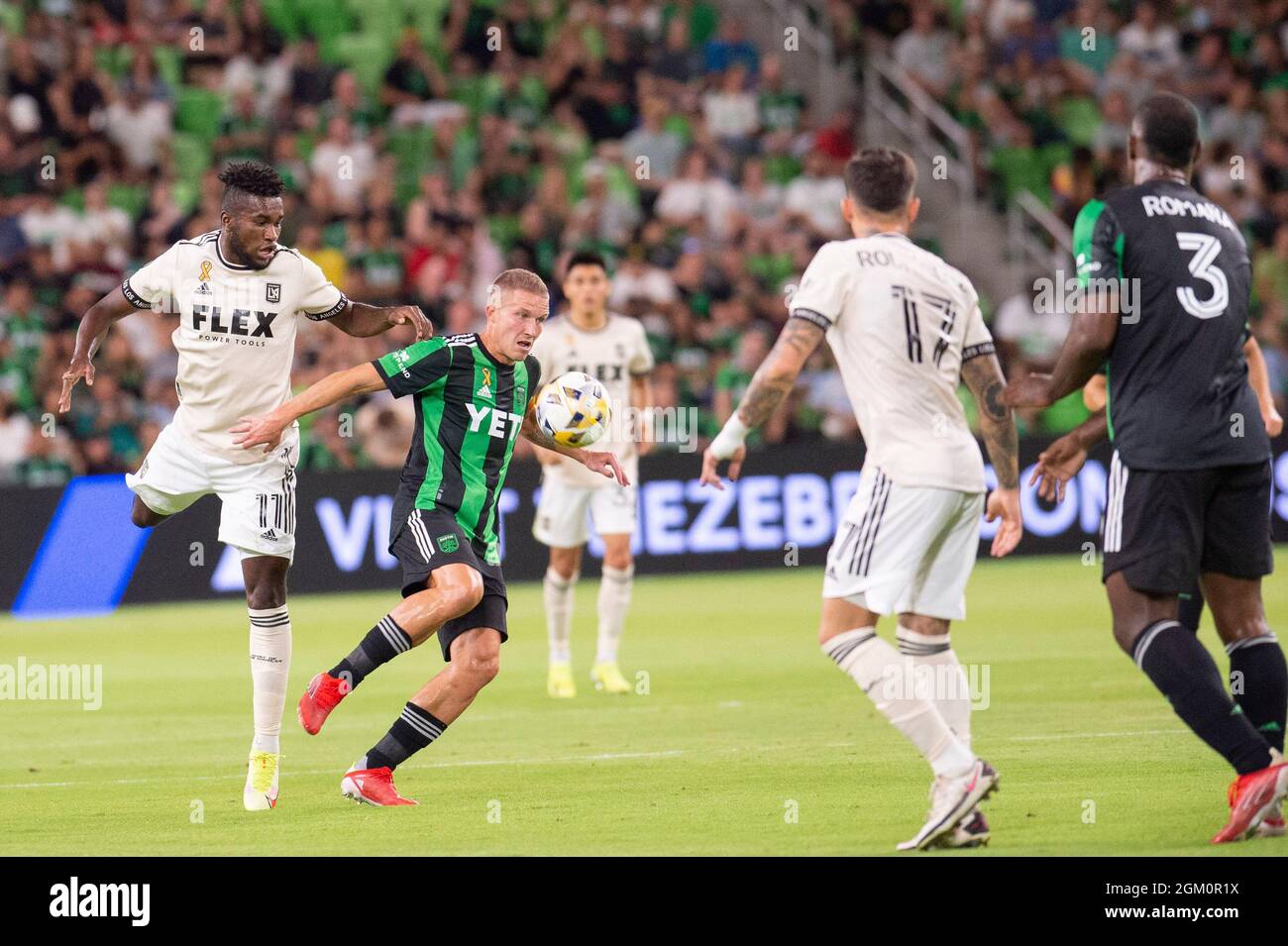 September 15, 2021: Austin FC Alexander Ring Midfielder (08) in action ...