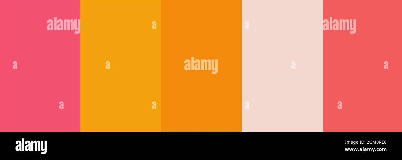 Coral And Orange Color Scheme