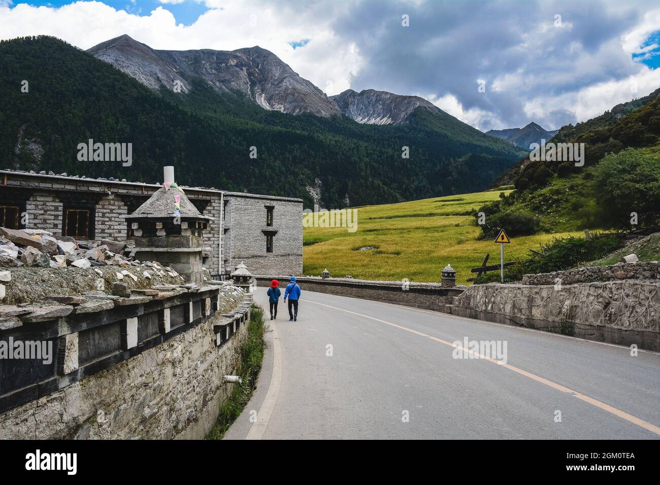 Mountain scenery of Tibetan Kham, China. Kham is the easternmost part ...