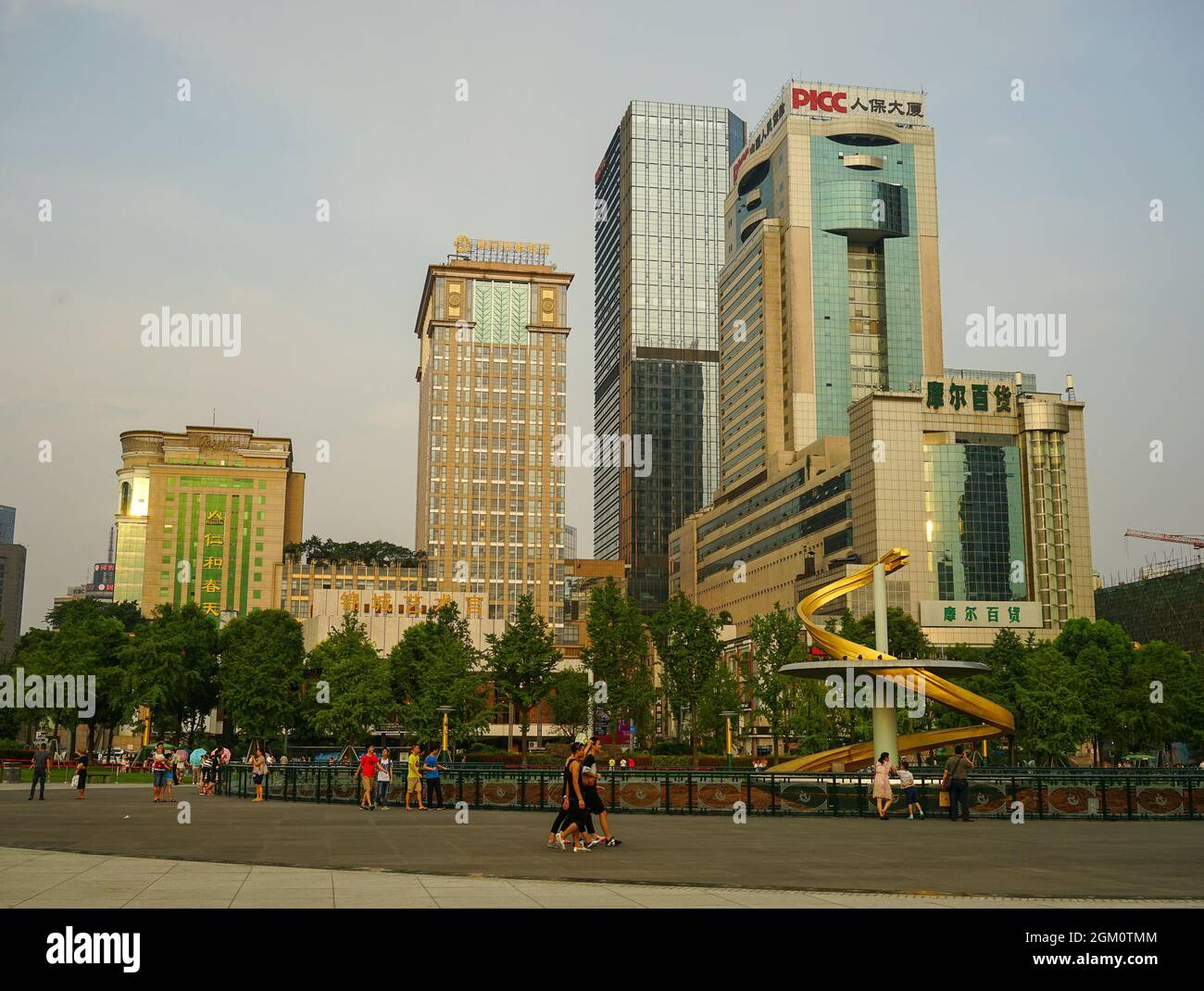 Chengdu, China - Oct 4, 2016. Cityscape of Chengdu, China. Chengdu is ...