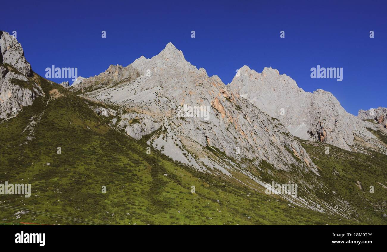 Mountain scenery of Tibetan Kham, China. Kham is the easternmost part ...