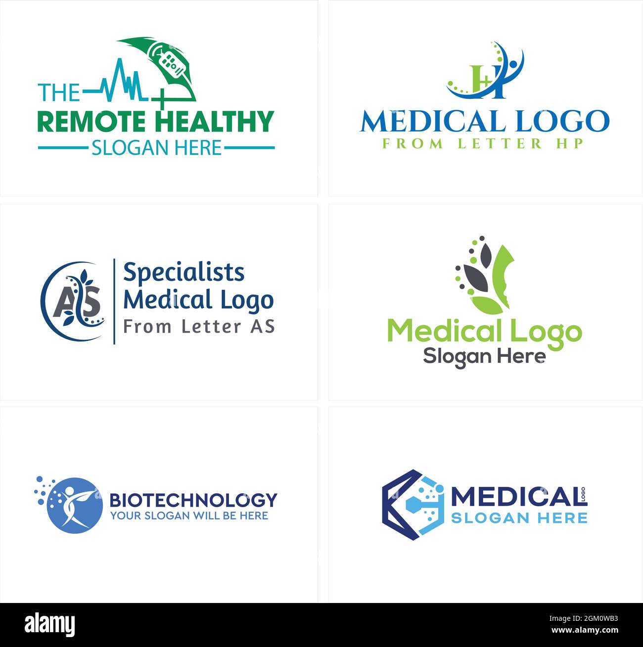 Medical biotechnology spine healthy people logo design Stock Vector ...