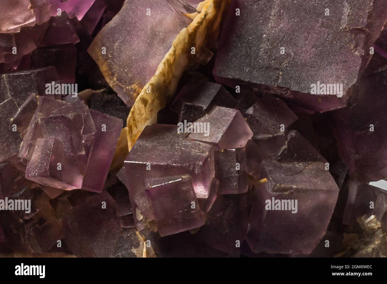 fluorite mineral sample with cubic crystals Stock Photo - Alamy