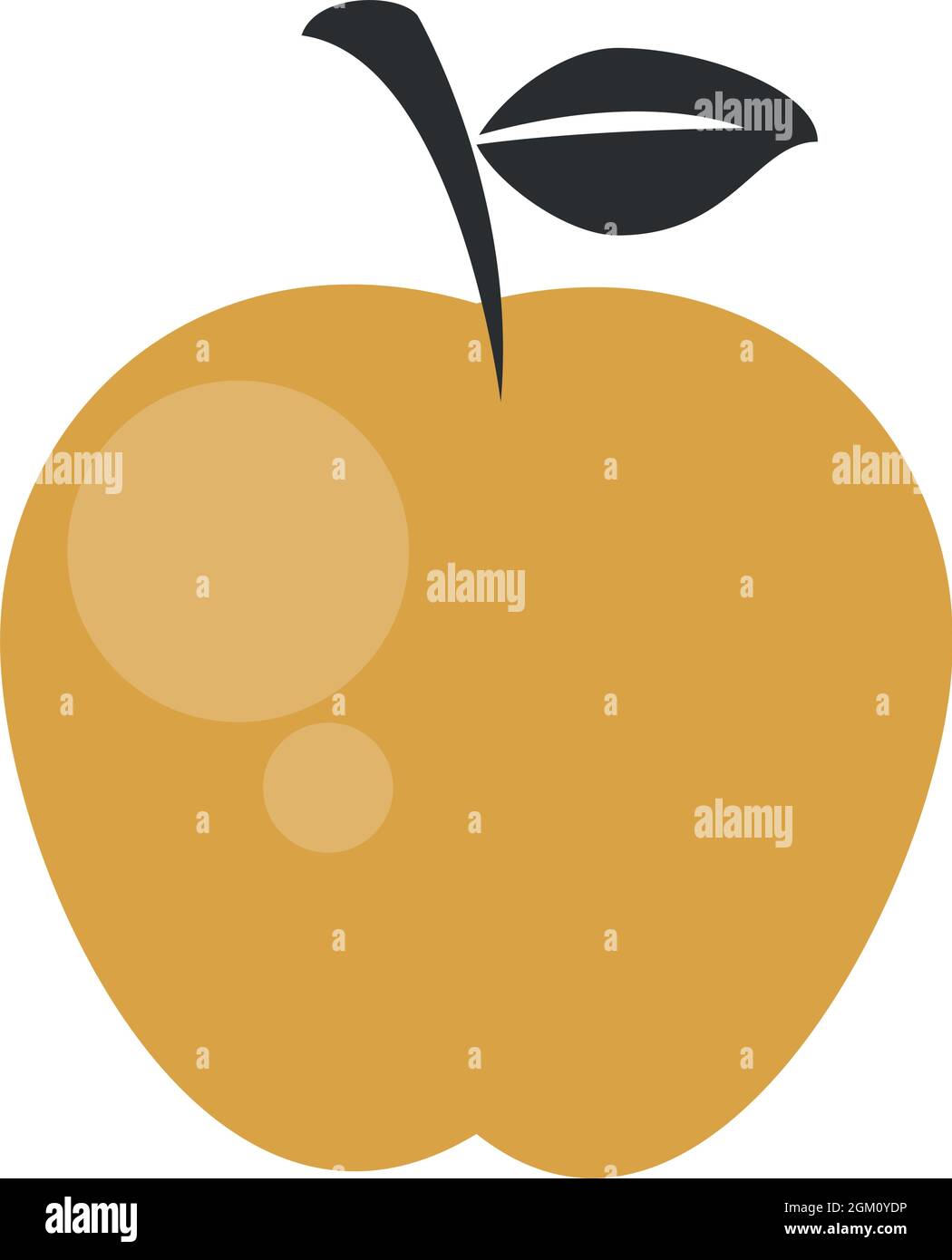 Golden delicious apple Stock Vector Images - Alamy