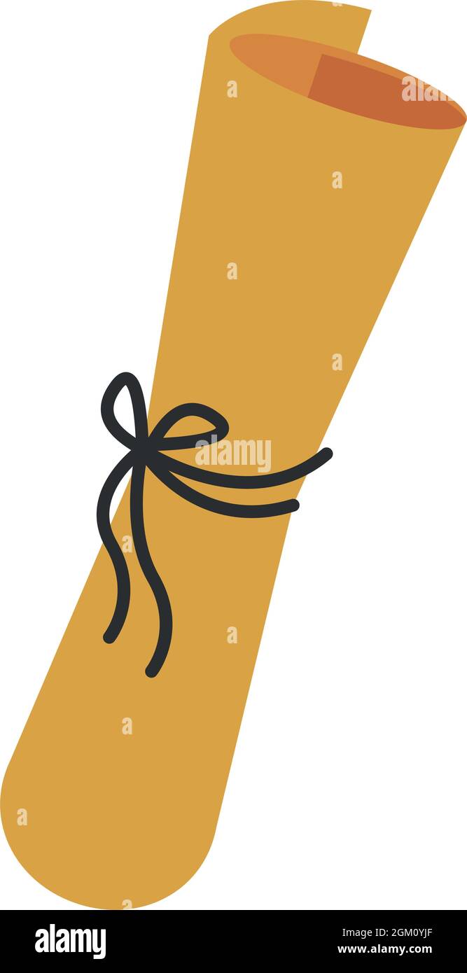 golden diploma roll Stock Vector Image & Art - Alamy