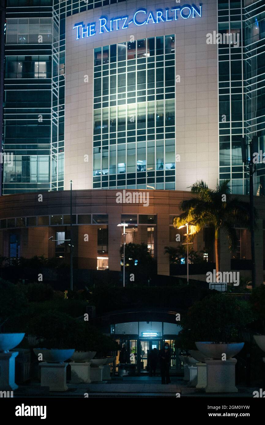 JAKARTA, INDONESIA - Jul 13, 2021: The SCBD financial area in Jakarta ...