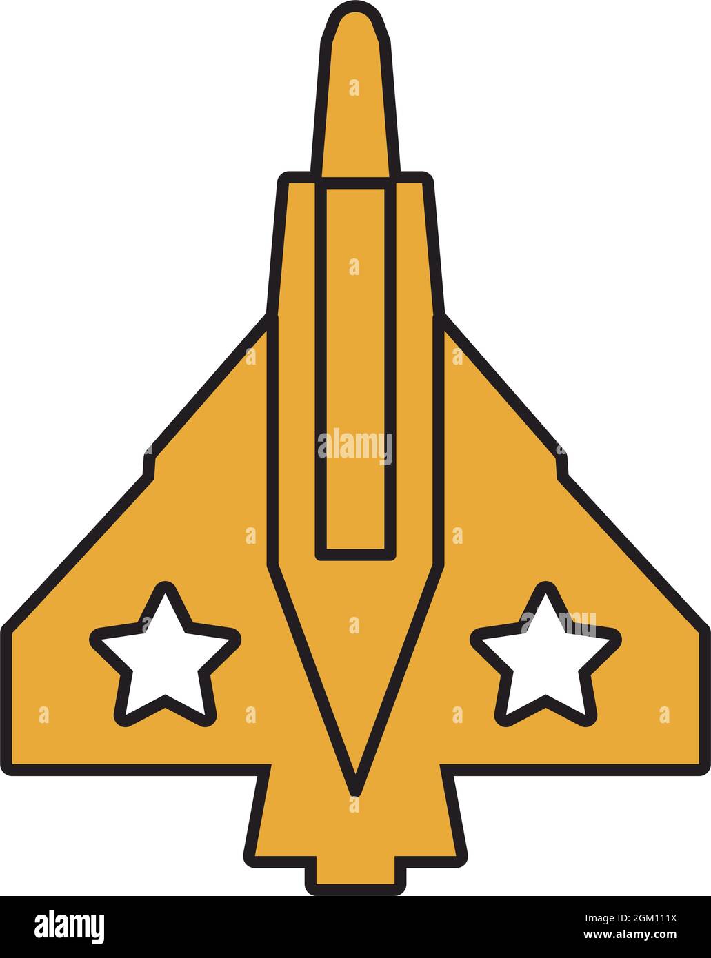 golden airplane with stars Stock Vector Image & Art - Alamy