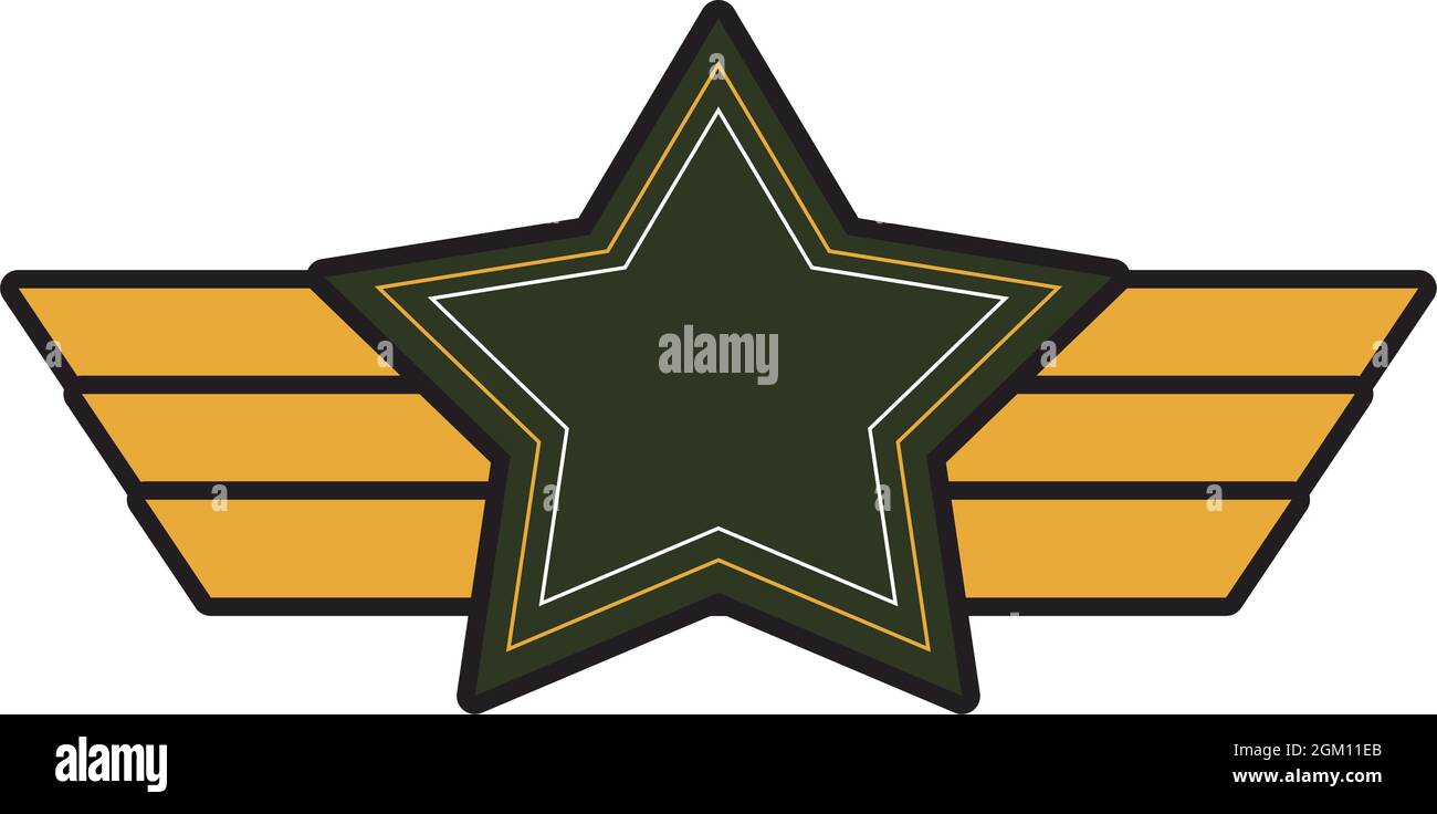 star with golden wings Stock Vector Image & Art - Alamy