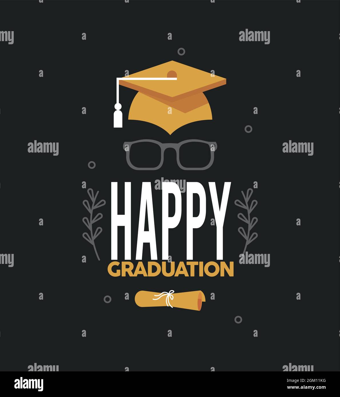 happy graduation template Stock Vector Image & Art - Alamy