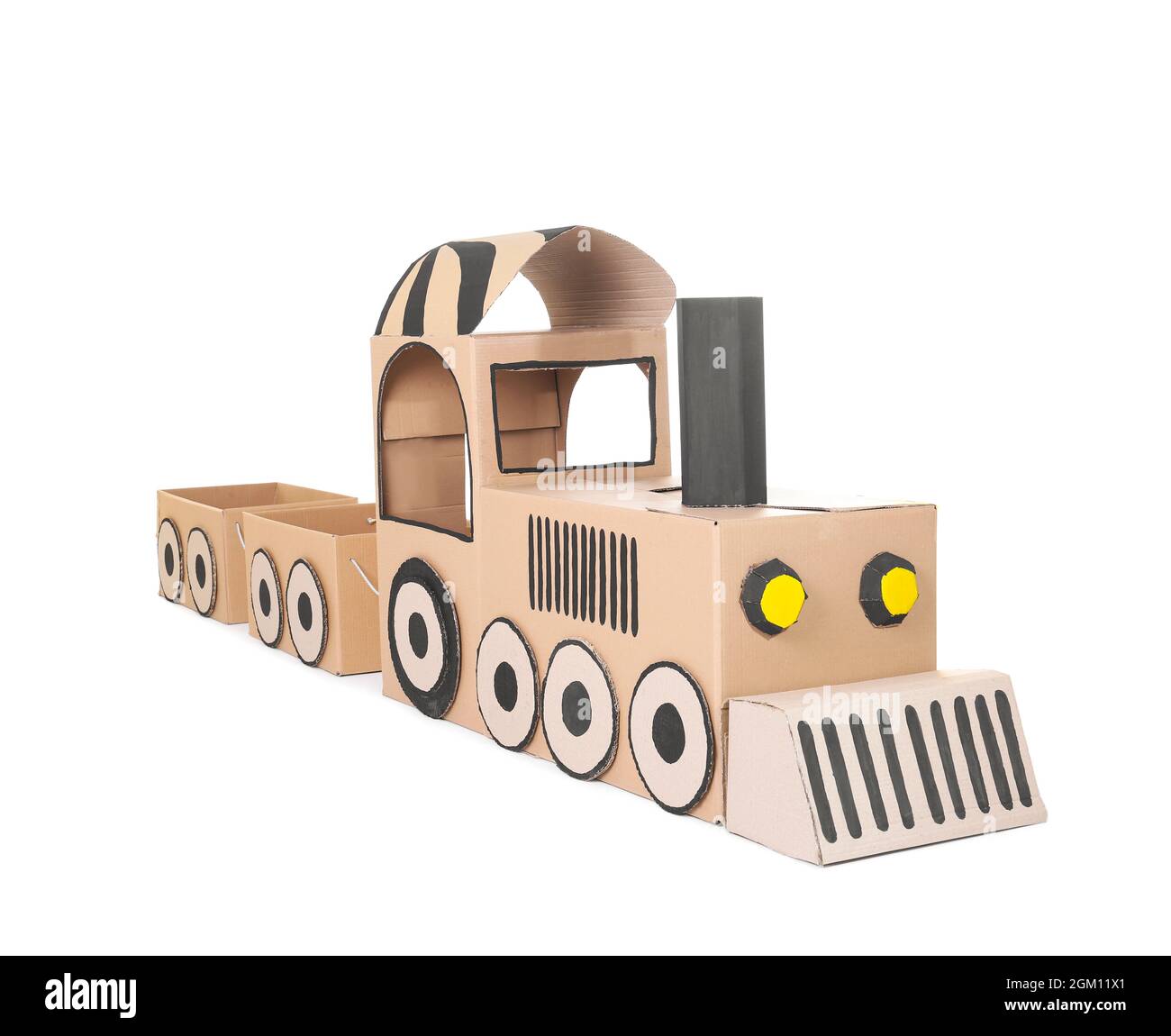 Cardboard train Cut Out Stock Images & Pictures - Alamy