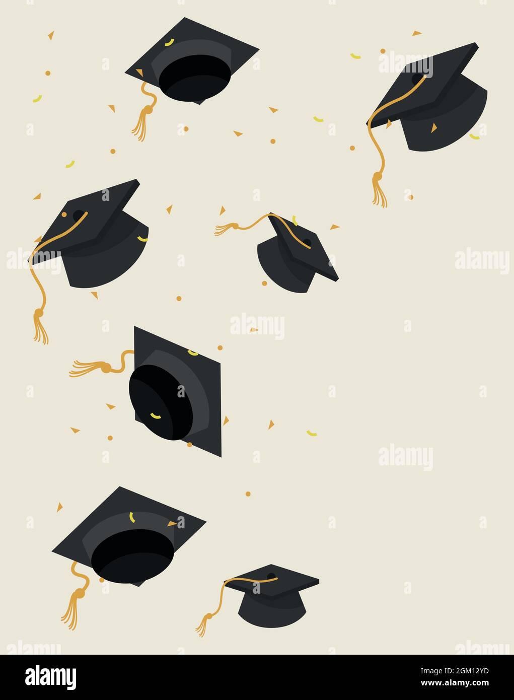 hats graduation pattern Stock Vector Image & Art - Alamy