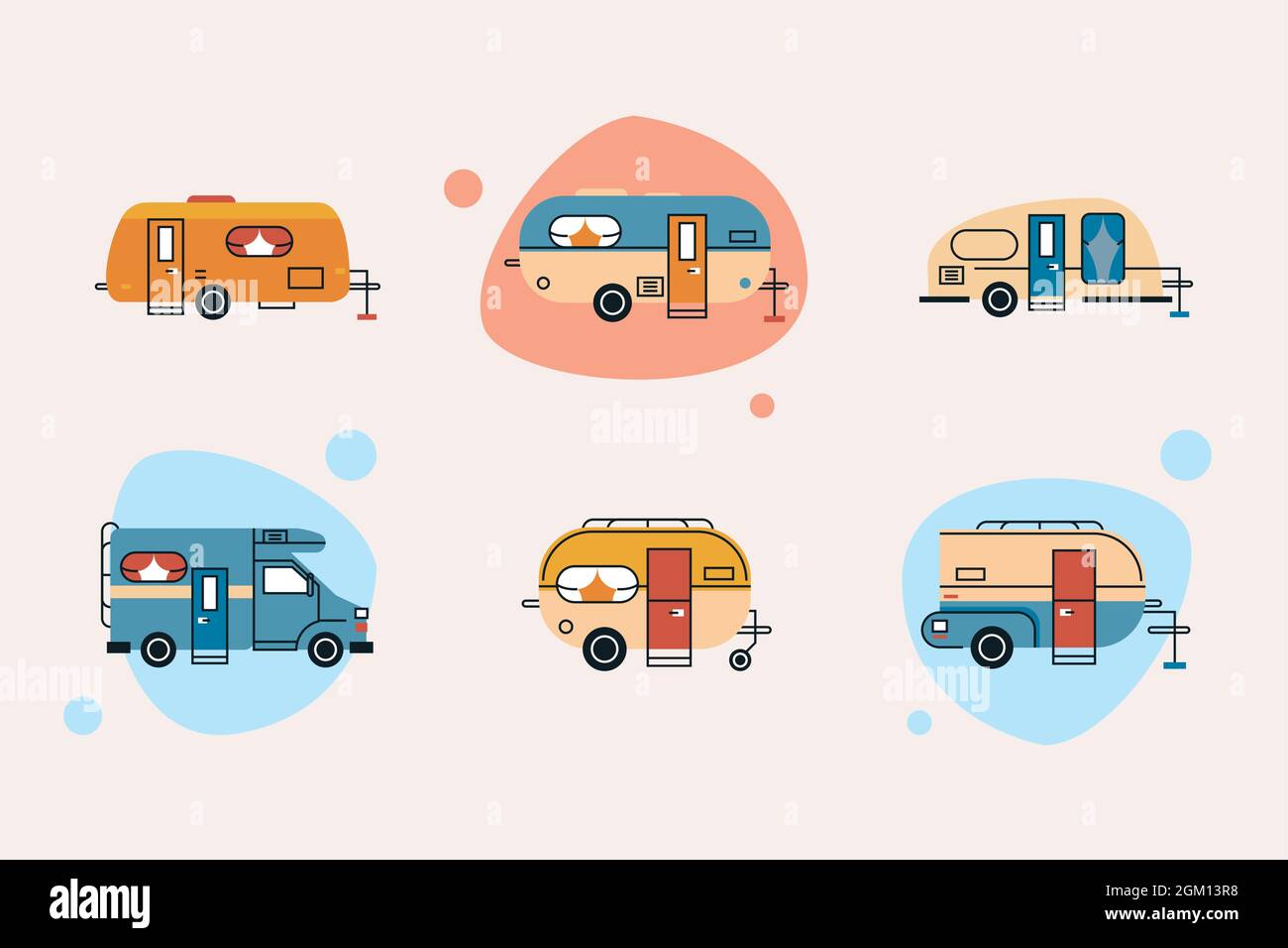 six recreational vehicles colors Stock Vector Image & Art - Alamy