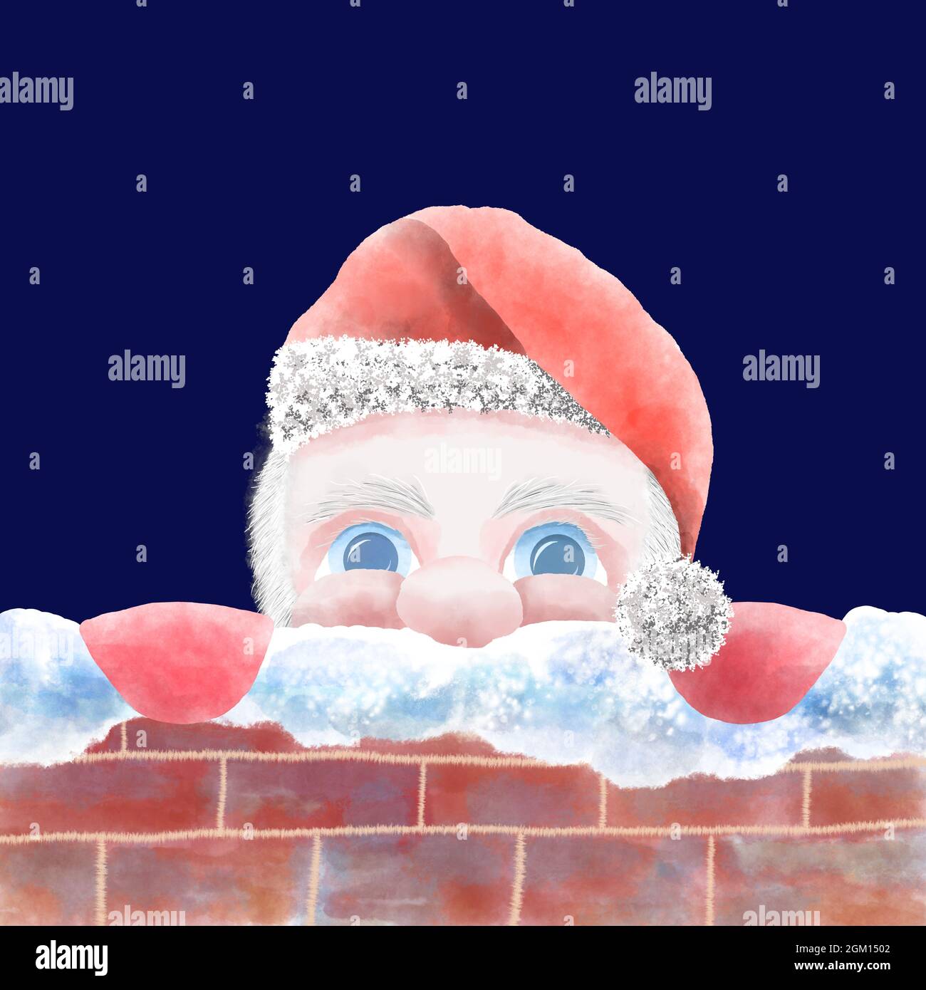 Santa claus with big nose Stock Photo - Alamy