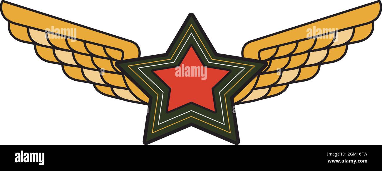 star with golden wings Stock Vector Image & Art - Alamy