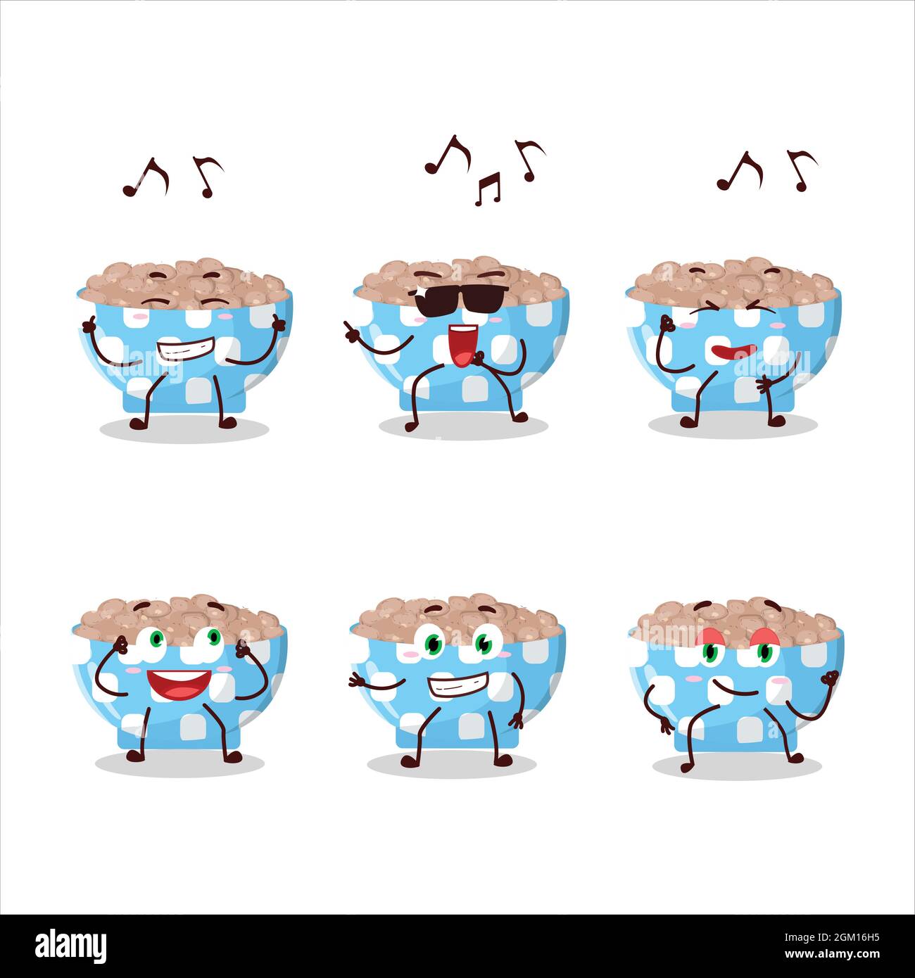 An image of pinto beans dancer cartoon character enjoying the music ...