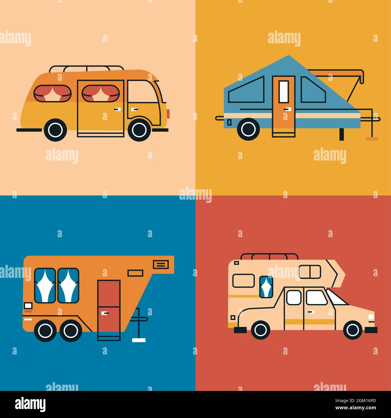 Beige rv hi-res stock photography and images - Alamy