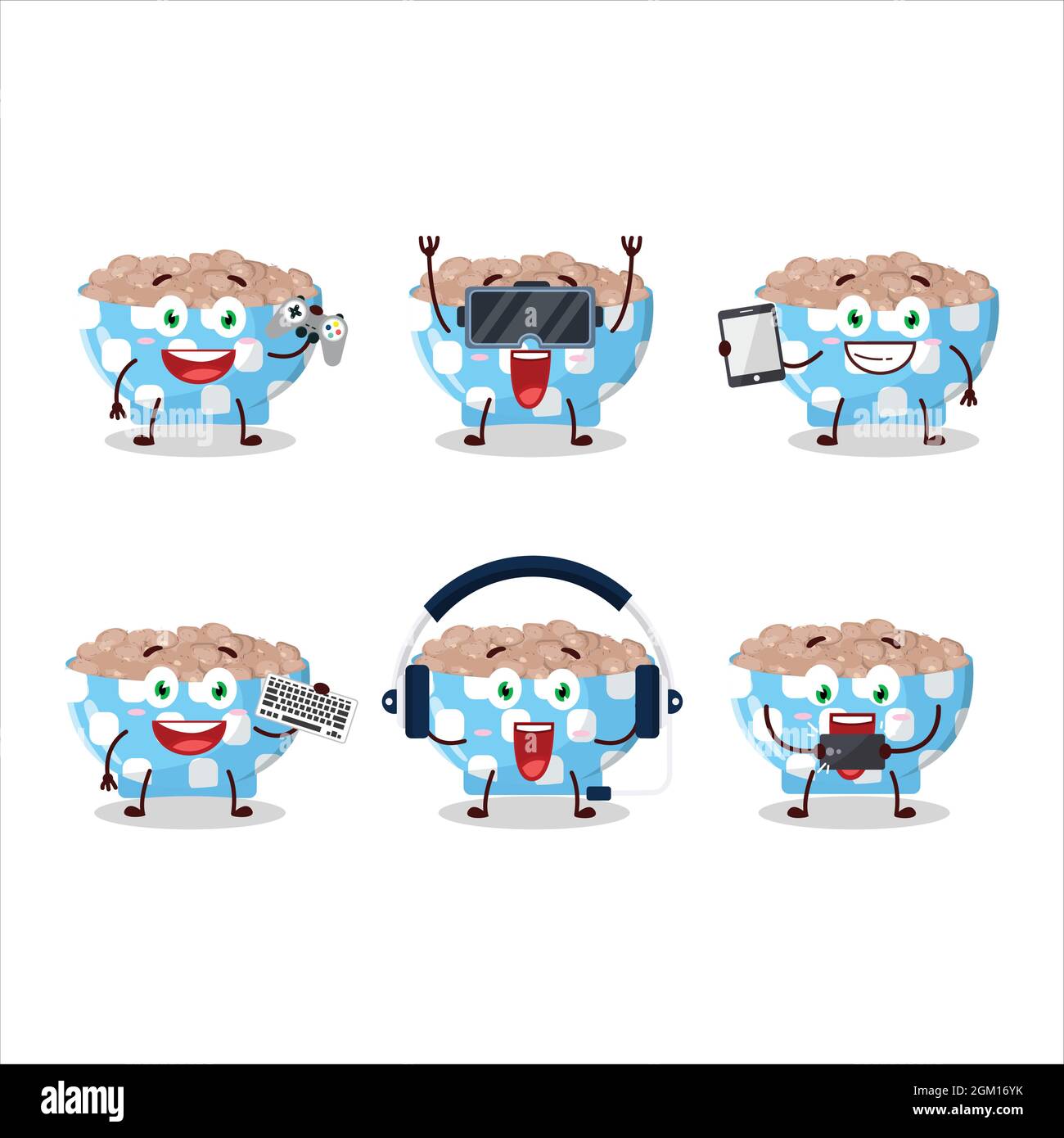 Pinto beans cartoon character are playing games with various cute ...