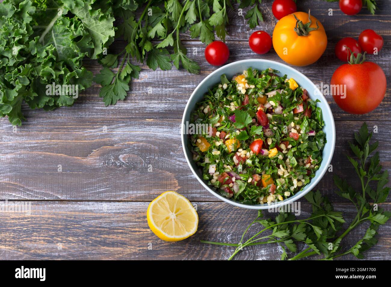 , top view, free space. healthy homemade food Stock Photo - Alamy