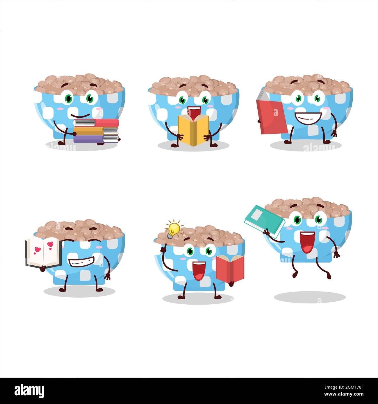 A picture of pinto beans cartoon character concept reading an amusing ...