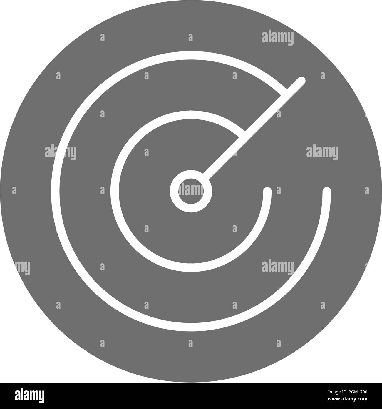 Radar screen, GPS map location grey icon Stock Vector Image & Art - Alamy