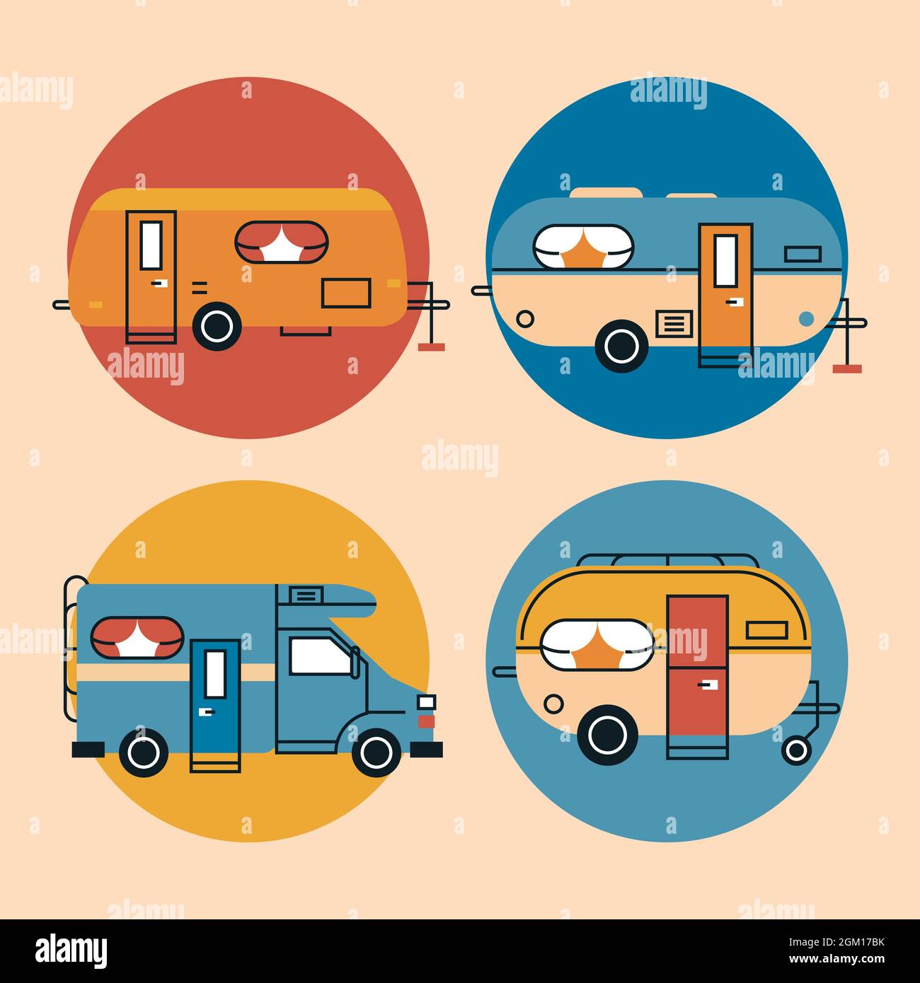 four recreational vehicles styles Stock Vector Image & Art - Alamy
