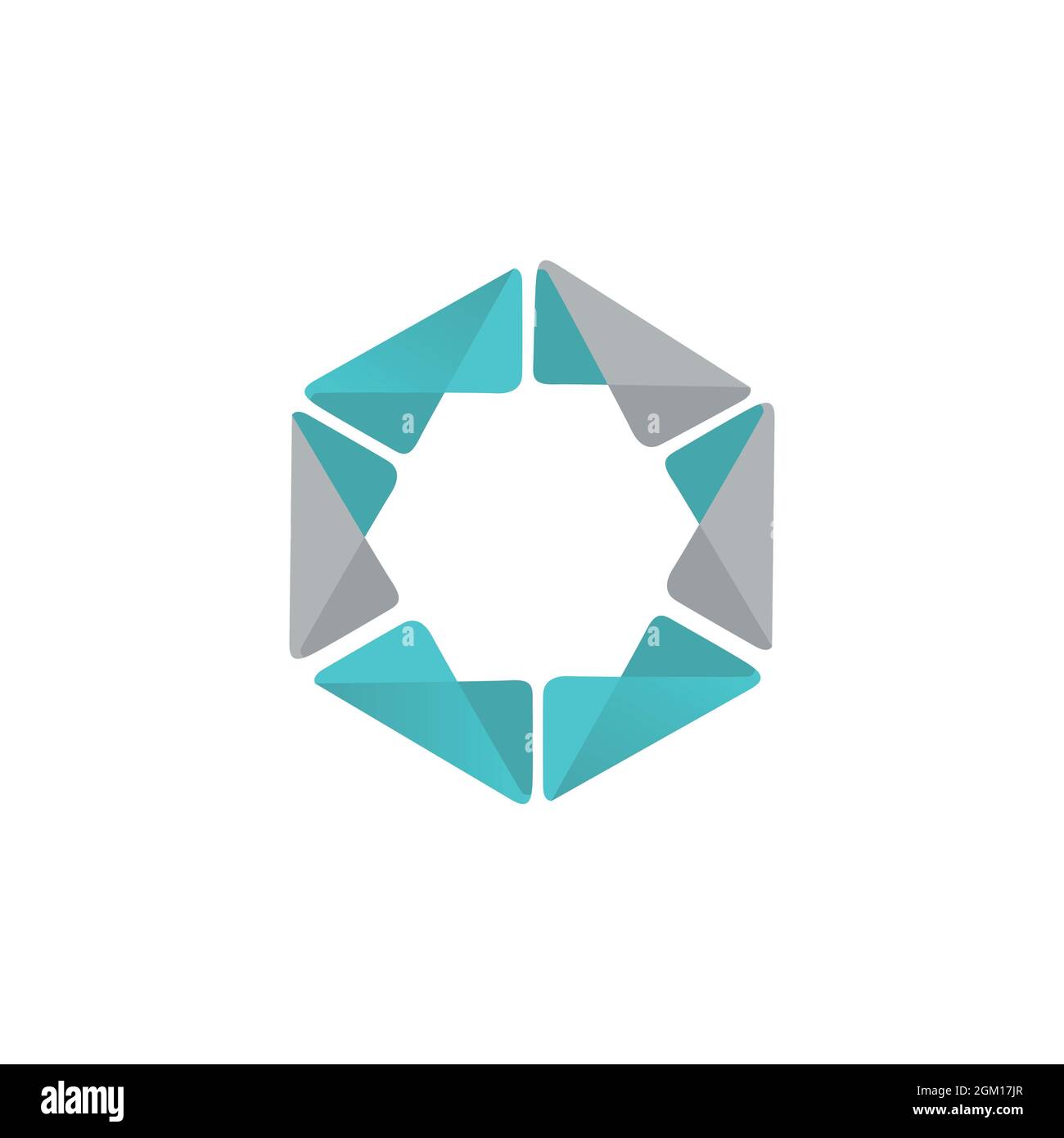polygon star stylish logo icon flat concept vector graphic design Stock ...