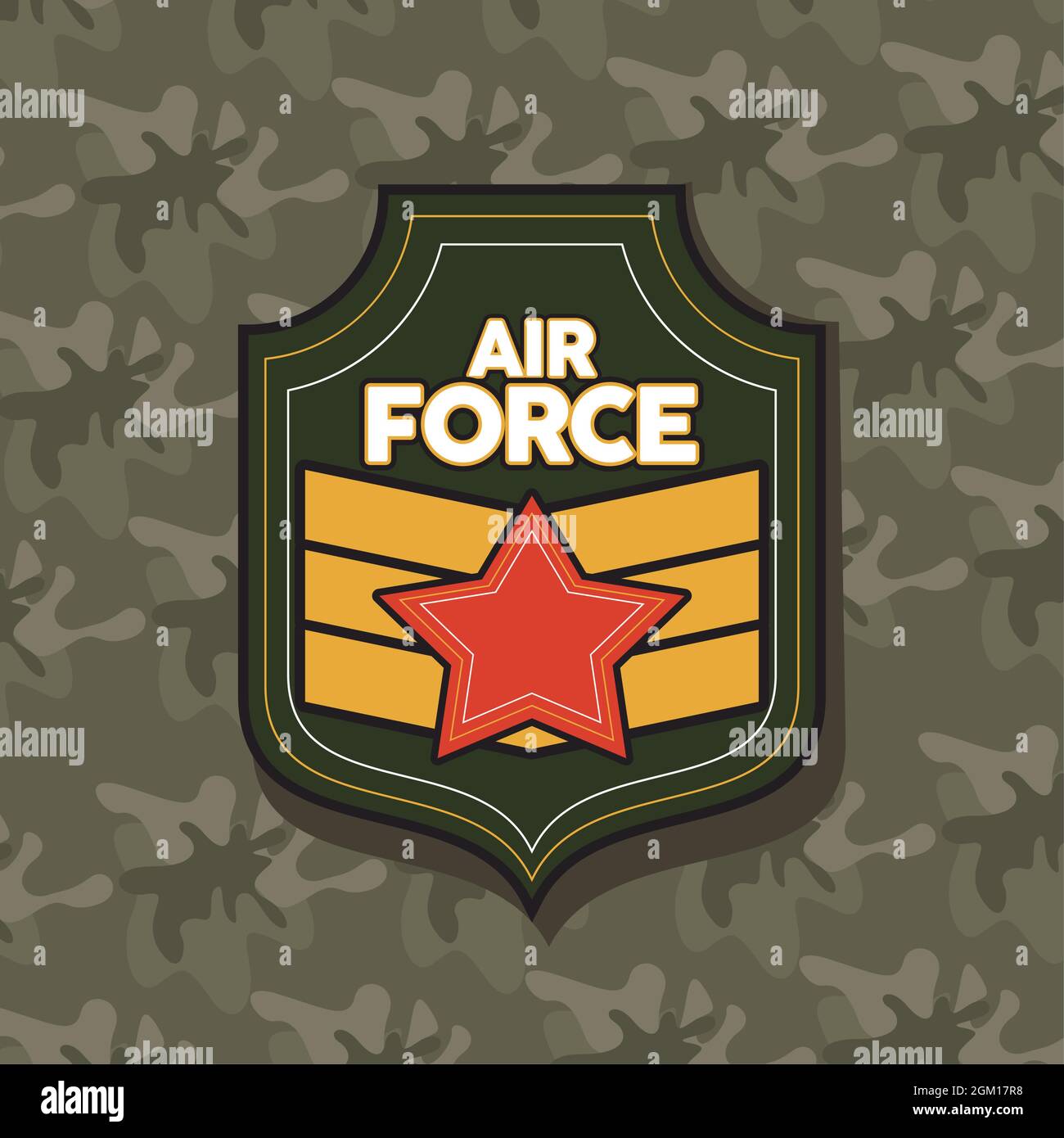 air force military badge Stock Vector Image & Art - Alamy
