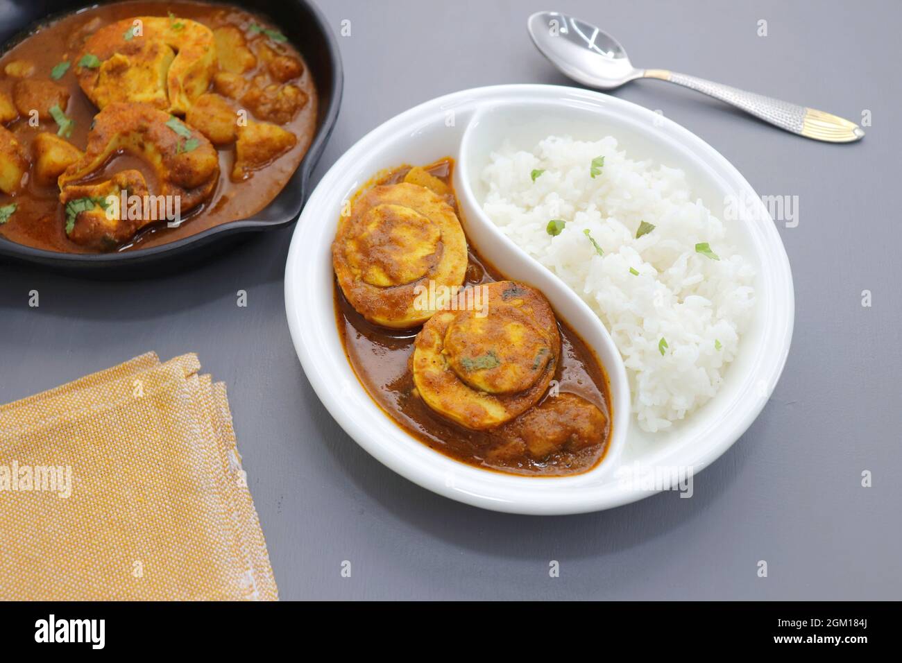 Indian non-vegetarian food Homemade Egg Curry or Anda masala gravy ...
