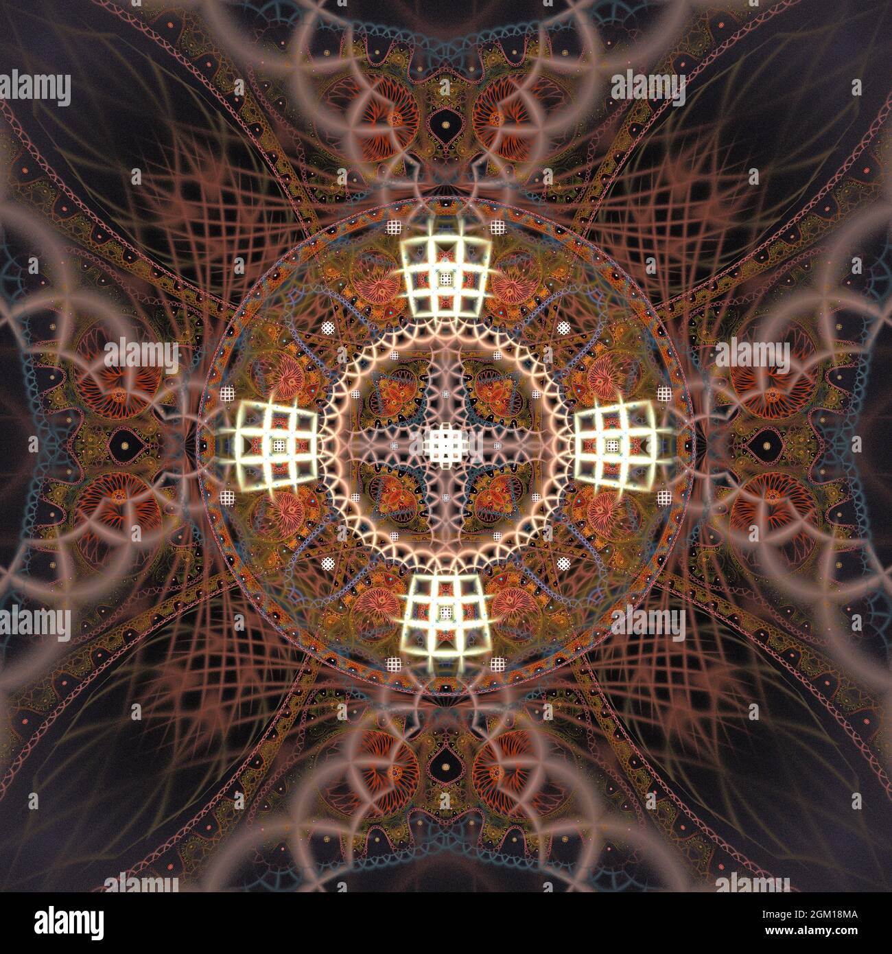 Fractal Cross Design Stock Photo - Alamy