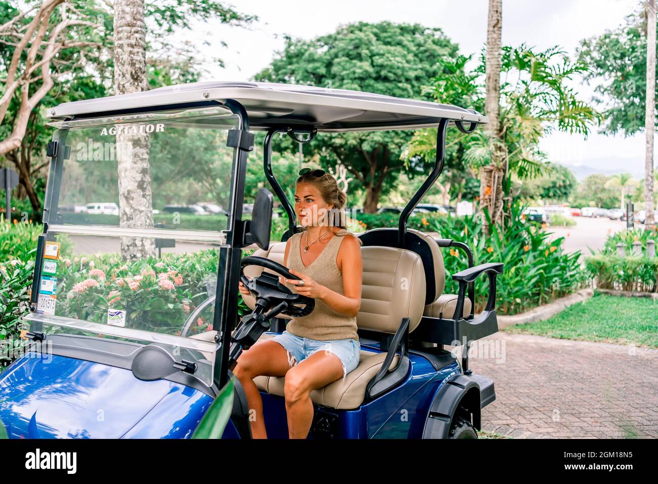 Beach cart electric hi-res stock photography and images - Alamy