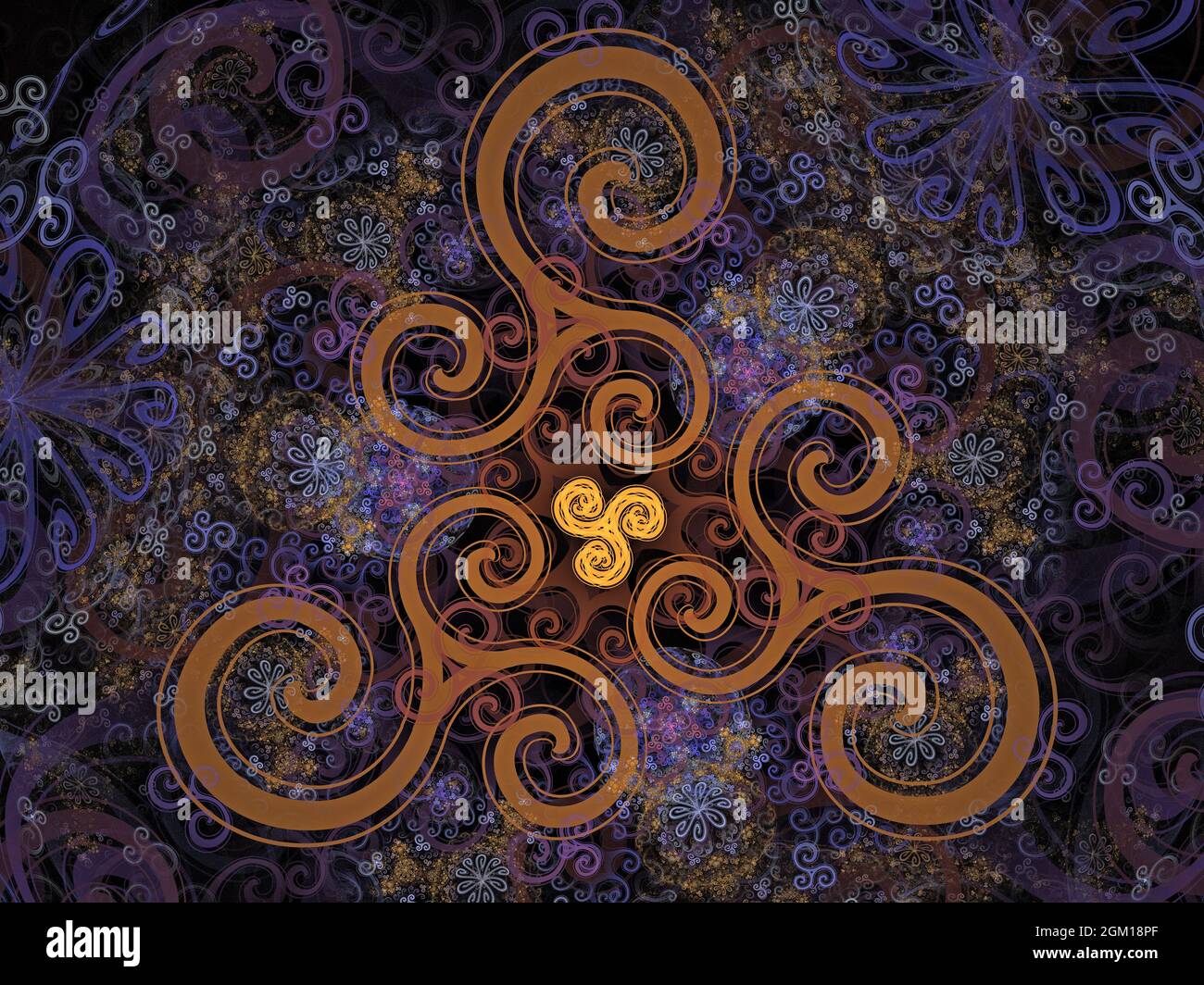 Celtic Design based on the triskeles or triskelion motif Stock Photo ...