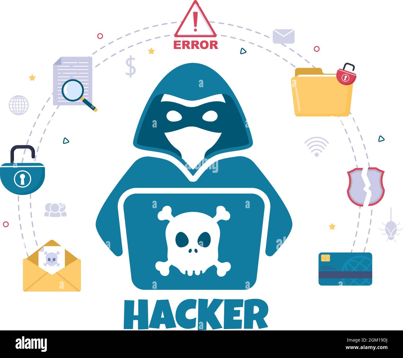 Hacker Using Computer Server To Activity Hacked Database Network 5124