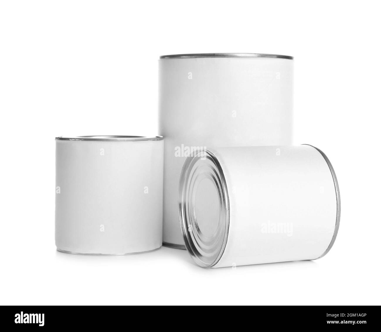 Paint cans, isolated on white Stock Photo - Alamy