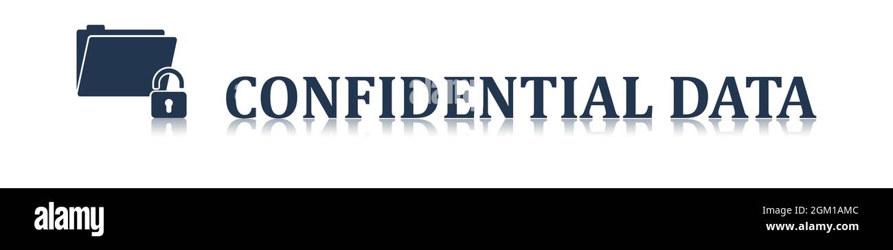 Illustration of a confidential data concept Stock Photo - Alamy