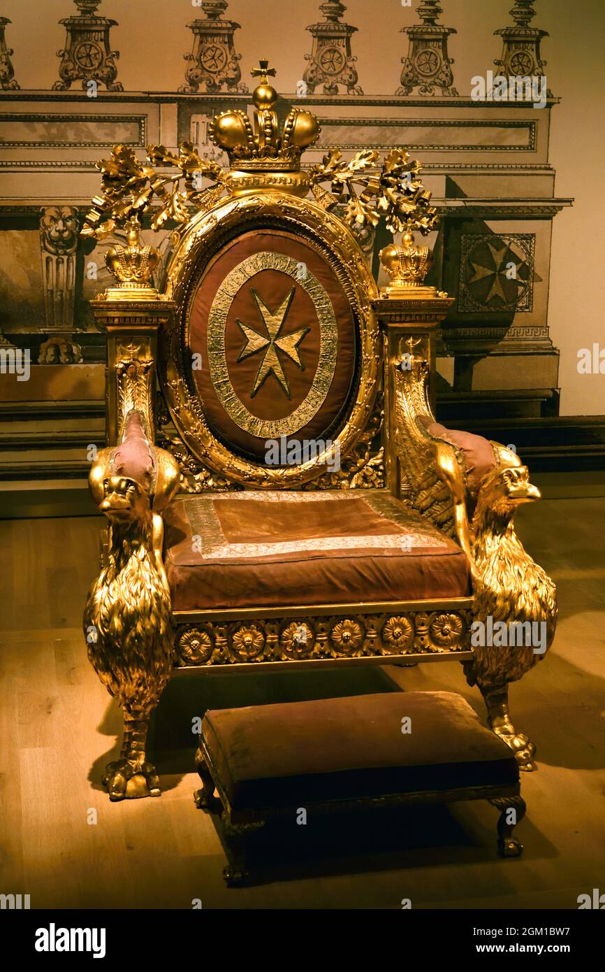 Throne of the Grand Master of the order of Malta , ( St Petersburg ...