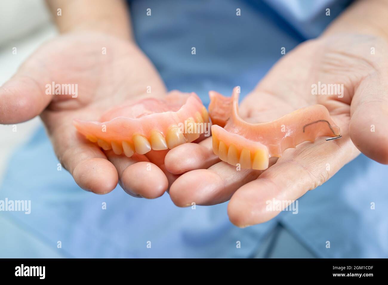 Asian happy elderly denture hi-res stock photography and images - Alamy