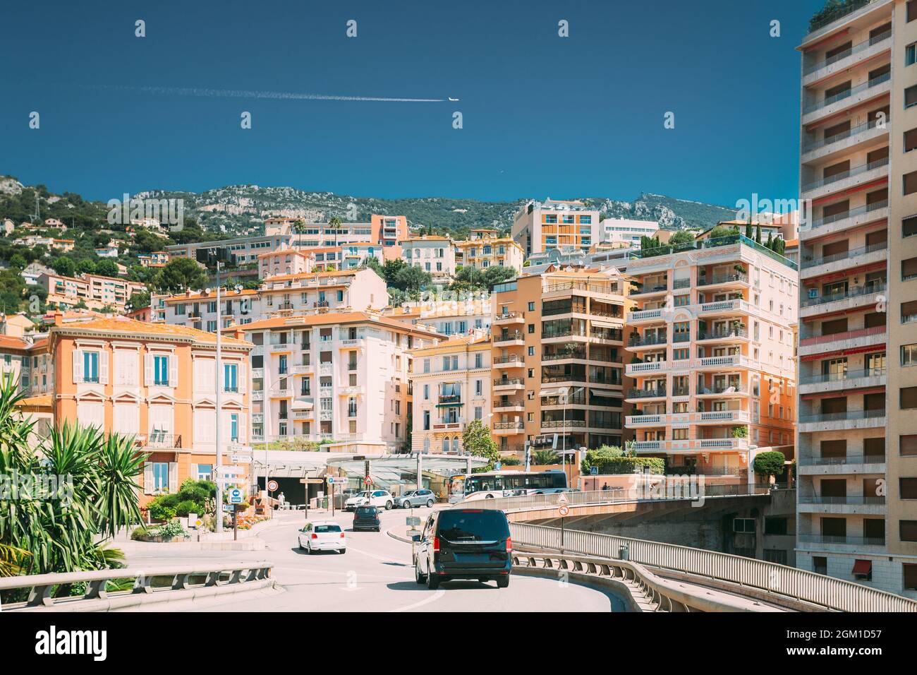 Monte-Carlo, Monaco. Traffic on streets of Monaco, Monte Carlo Stock ...