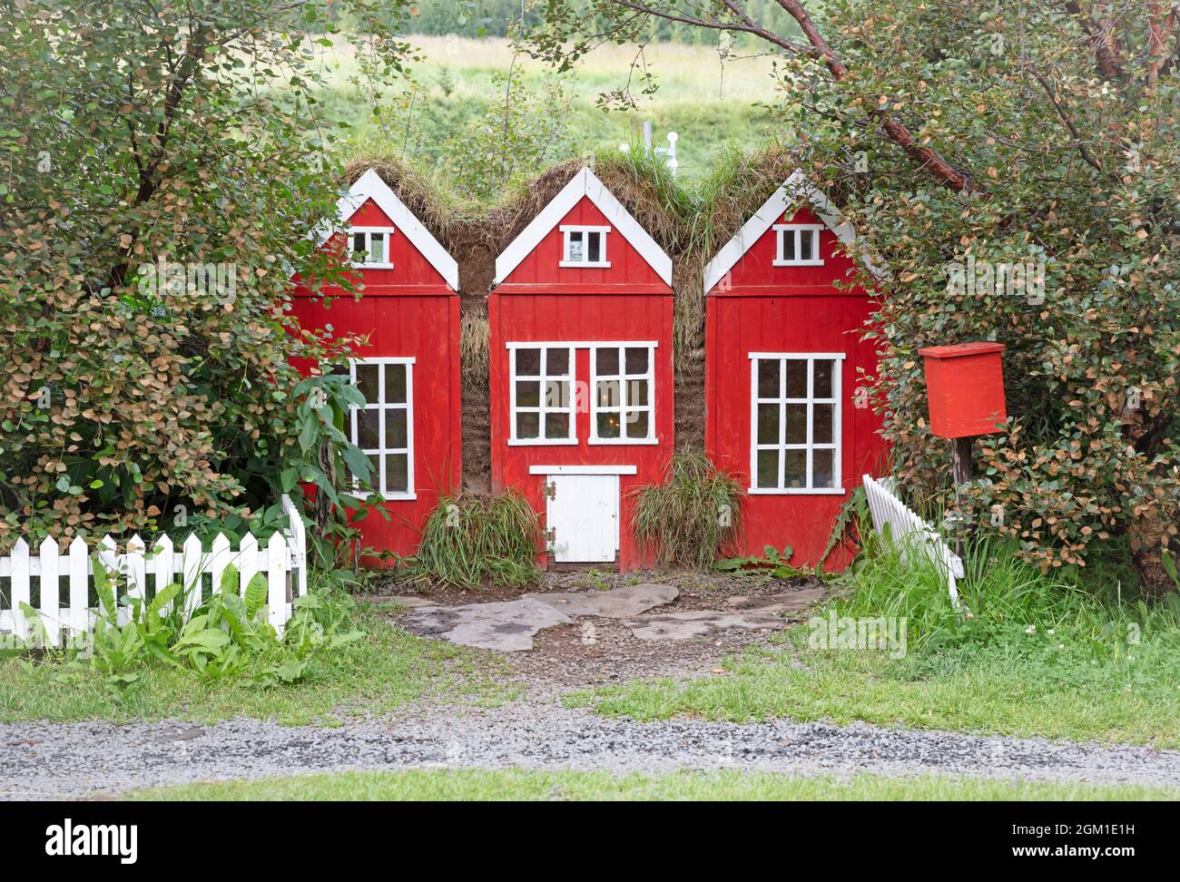 Small house for the Icelandic elves, maybe in use Stock Photo - Alamy