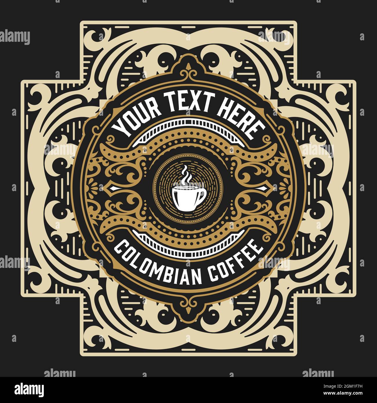 Vector, Coffee Shop label for cafe business Stock Vector Image & Art ...