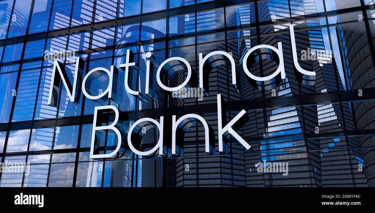 National bank word hi-res stock photography and images - Alamy